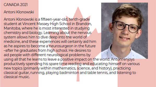 Antoni Klonowski wins third place for Canada at the 2021 International ...